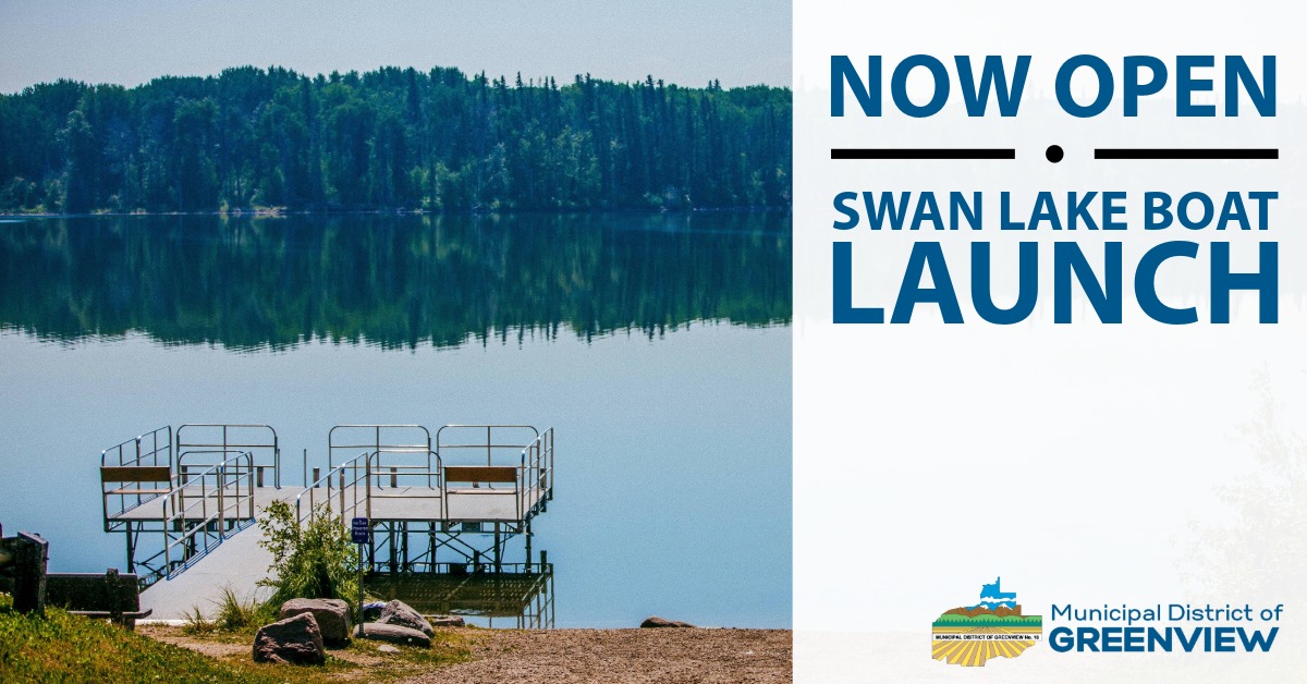 Swan Lake Boat Launch Gate Open | Municipal District of Greenview No. 16